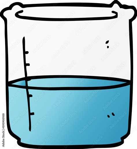 Cartoon Doodle Science Beaker Stock Illustration Adobe Stock