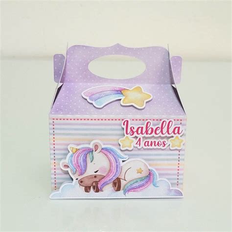 Caixa Maleta Unicórnio Elo7 Produtos Especiais