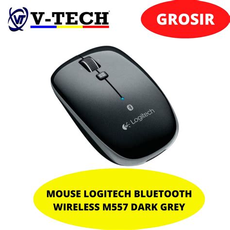 Jual Mouse Logitech Bluetooth Wireless M557 Dark Grey Shopee Indonesia