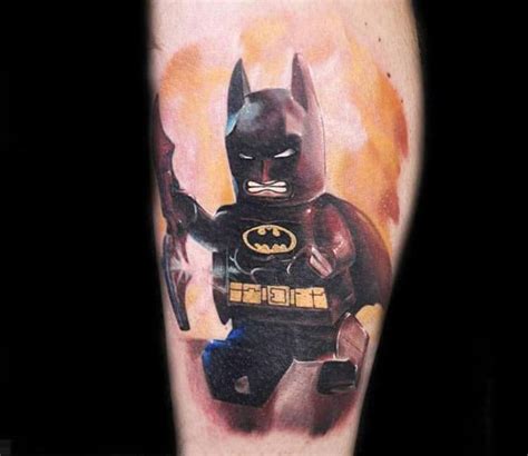 Tattoo Batman Lego Art Bold Street Designs Inspired By Iconic Villains