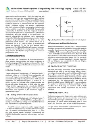 IoT Based Battery Management System PDF Consumer Electronics Technology Computing