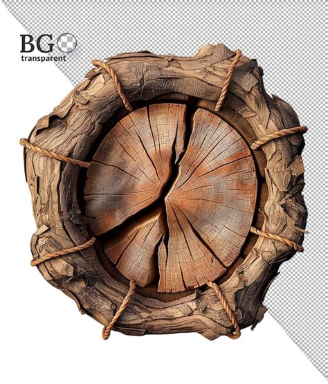 Premium Psd Trunk Wood 3d Element For Your Composition