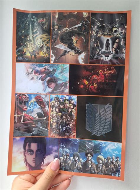 Стикерпак атака титанов а4 — ціна 60 грн у каталозі Листівки і конверти Купити товари для дому