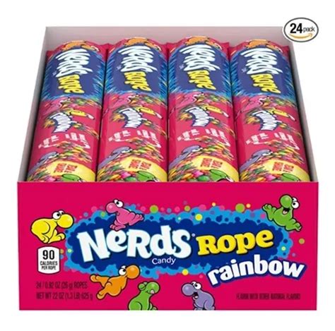 Nerds Rainbow Rope Candy Arcoiris 24 Envío Gratis