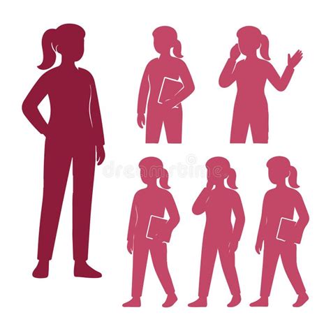 Business Man And Woman Character Constructor Animation Collection Vector Illustration Stock