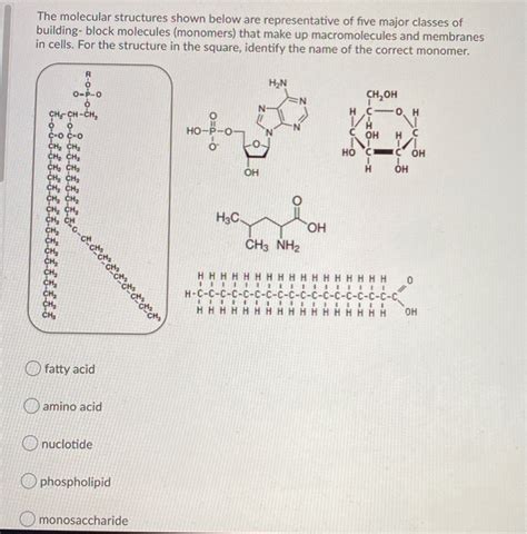 Solved The Molecular Structures Shown Below Are