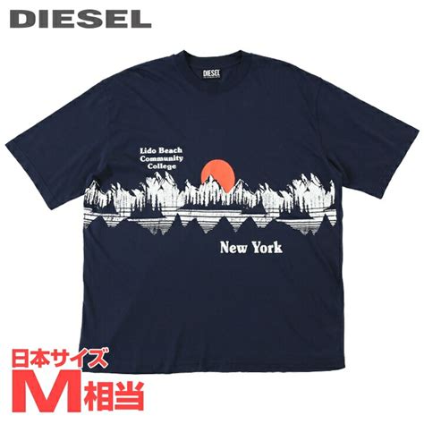 【楽天市場】 Diesel ディーゼル メンズ クラックプリント クルーネック リラックスフィット 半袖tシャツ カットソー【t Wash