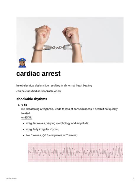 Cardiac Arrest Protocol Pdf Cardiac Arrest Electrocardiography