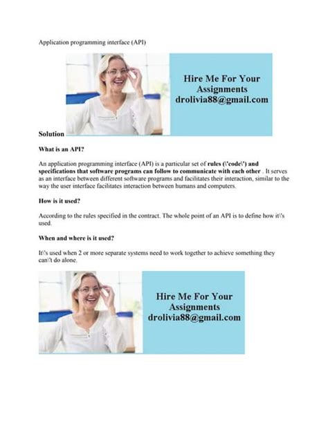 Application Programming Interface Apisolutionwhat Is An Api An Appldocx