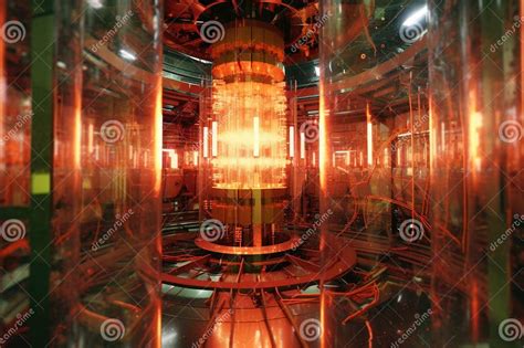 Detail Of A Detector Inside The Particle Accelerator Stock Illustration