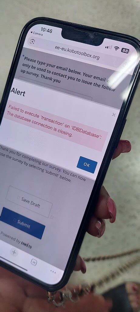 Errorr In Submitting Responses Data Collection Kobotoolbox Community Forum