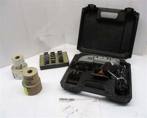 Porter Cable Profile Sander Model 444 Electric With Accessories Case