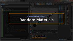 Discover C D Scripting Python And Python Ideas Cinema D Tutorial Cinema D Tutorial And