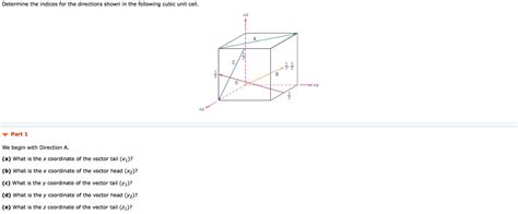 Solved Determine The Indices For The Directions Shown In The