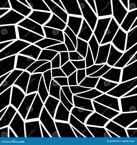 Vector Modern Seamless Geometry Pattern Trippy Black And White