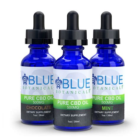 Pure Cbd Oil Mint 250mg Blue Botanicals