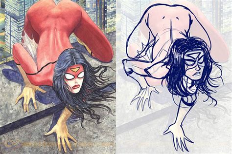This Is How To Draw Spider Woman As A Hero Rather Than A Sex Object Vox