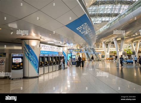 Head To Seouls Railway Terminal At Incheon International Airport In