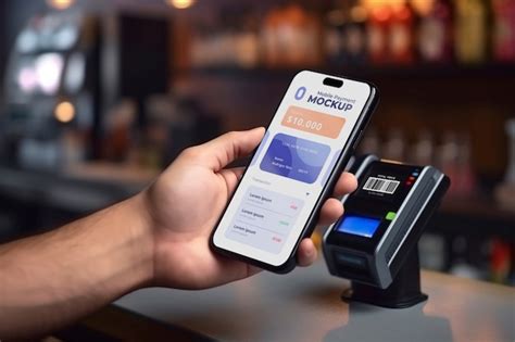 Mobile Payment Mockup Design Premium Ai Generated Psd