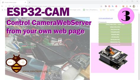 esp32 cam control camerawebserver from your own web page 3 renzo mischianti