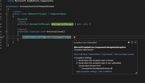 aspnetcoreponents navigationexception c
