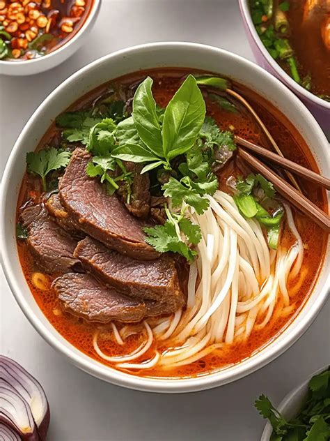 Ultimate Bun Bo Hue Delicious Spicy Vietnamese Beef Noodle Soup