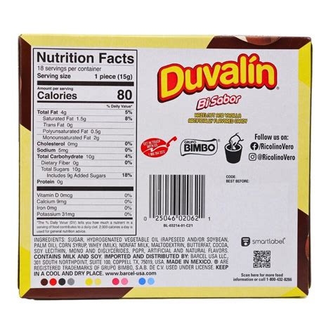 Duvalin Hazelnut Vanilla Mexican Candy Iwholesalecandy Ca