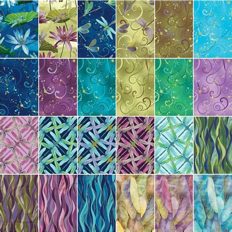 Hat Making And Hair Crafts Fabric Dragonfly Dance Navy Blue Teal Gold