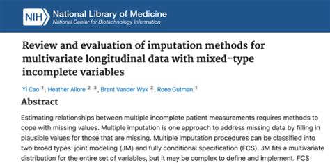 IMPACT Members Co Author Article Analyzing Imputation Methods For Managing Missing Study Data