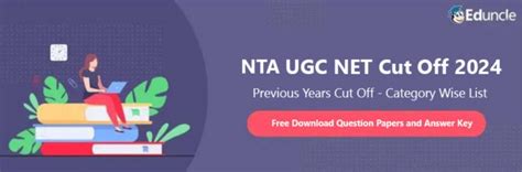 UGC NET Cut Off 2024 Check Subject Wise Previous Year Cut Off