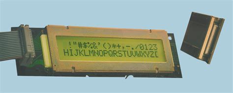 MDLS LV LED Varitronix Alphanumeric LCD X Black On Yellow Green