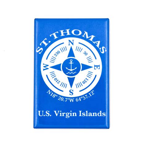 St Thomas Compass Magnet
