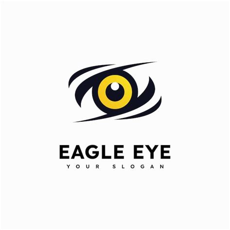 Premium Vector Eagle Predator Eye Falcon Bird Logo Business