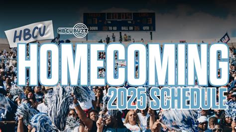 Hbcu Homecoming Schedule 2025 Hbcu Buzz