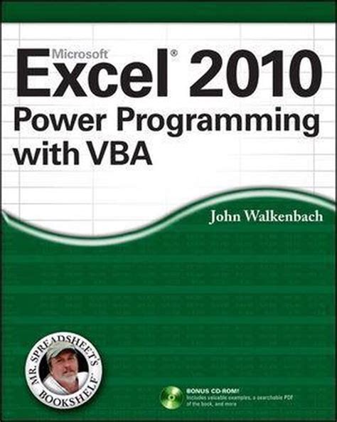Excel 2010 Power Programming With VBA 9780470475355 J Walkenbach Boeken Bol Com