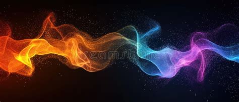 Dynamic Energy Flows In Vibrant Color Gradients Creating Mesmerizing Visual Effect Stock Image