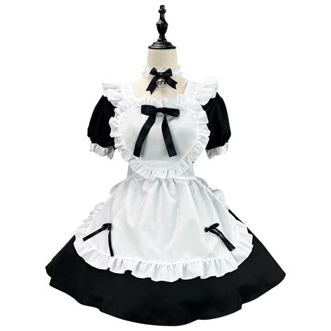 Anime Maid Cosplay Costume Dress For School Girls Maid Outfits Cute