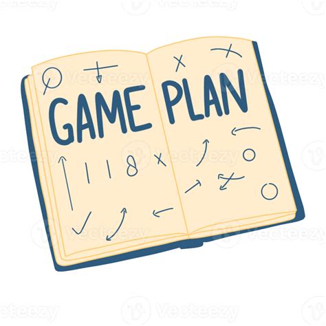 Game Plan Book Illustration 45933870 Png