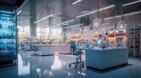Premium Ai Image Scientific Lab Biotechnology Development Center Of Hightech Equipment