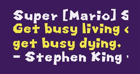 Super [mario] Script 3 Free Font What Font Is