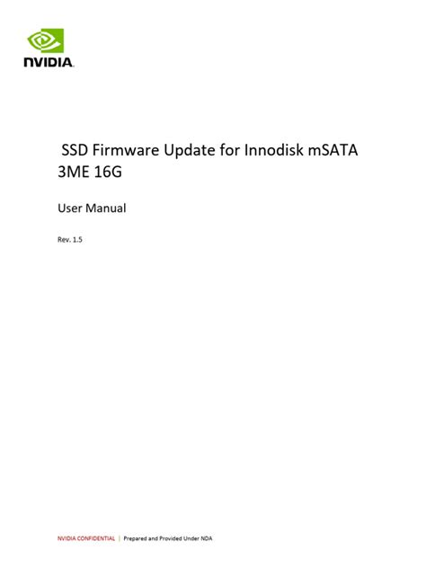 Ssd Firmware Update For Innodisk Msata 3me 16g Pdf Booting Solid State Drive