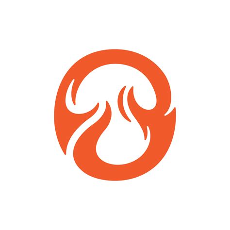 Circle Letter O Blaze Hot Modern Logo Vector Art At Vecteezy