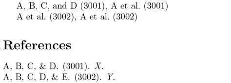 Citing Apacite Truncate Citation Call Outs With Et Al For 5 Or