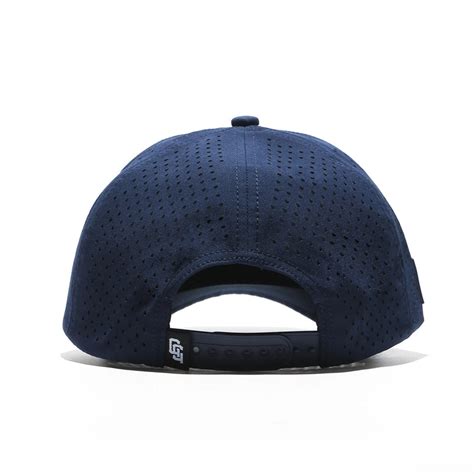Tour Pro Clubhouse Patch Golf Hat In Navy Blue With Curved Brim · Golf Gods