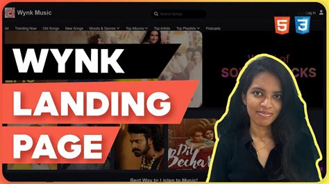 Wynk Landing Page Using Html And Css Full Stack Web Development Gocinq Int Earn Ship Youtube