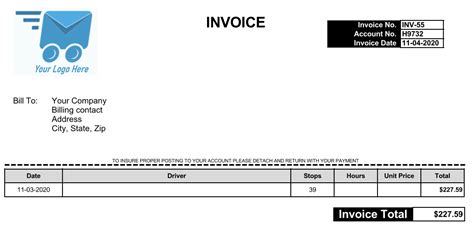 Dispatch Invoice Template