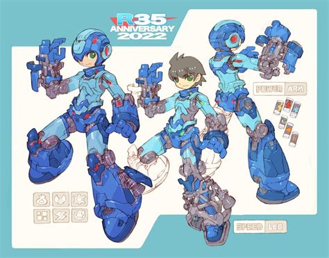 Mega Man Mega Man And 1 More Drawn By Nakayama Tooru Danbooru