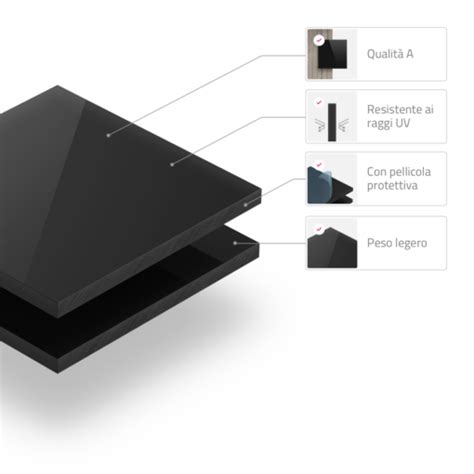 Pannello Xt Plexiglass Economico Nero 2 Mm Consegna Rapida