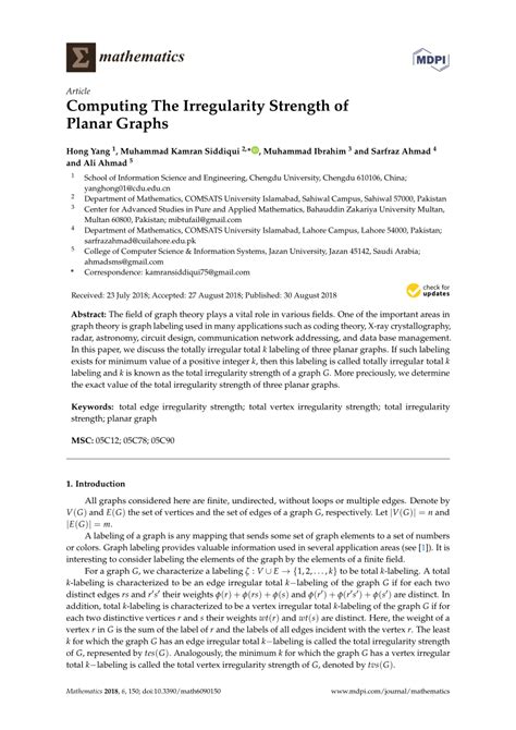 Pdf Computing The Irregularity Strength Of Planar Graphs