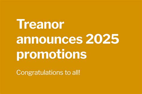 Treanor Announces 2025 Leadership Promotions Treanor